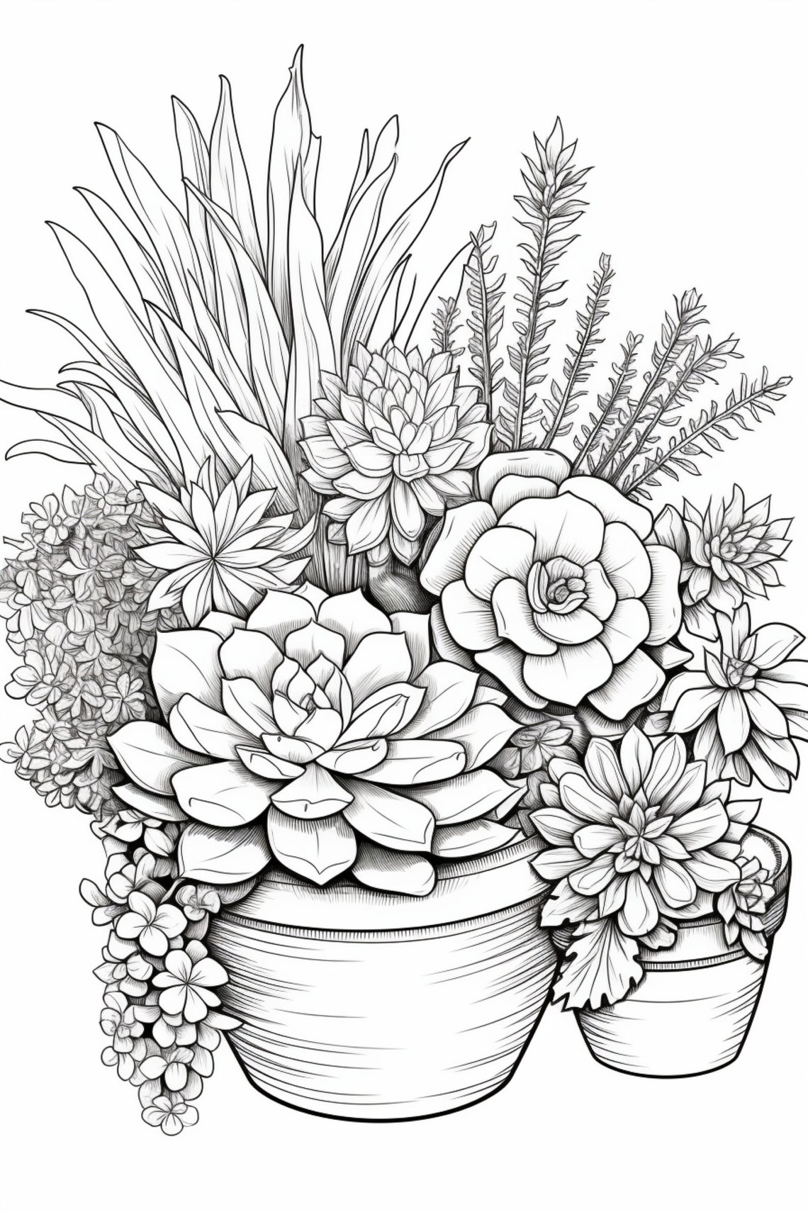Plants 1- Coloring Pages (5) - Etsy