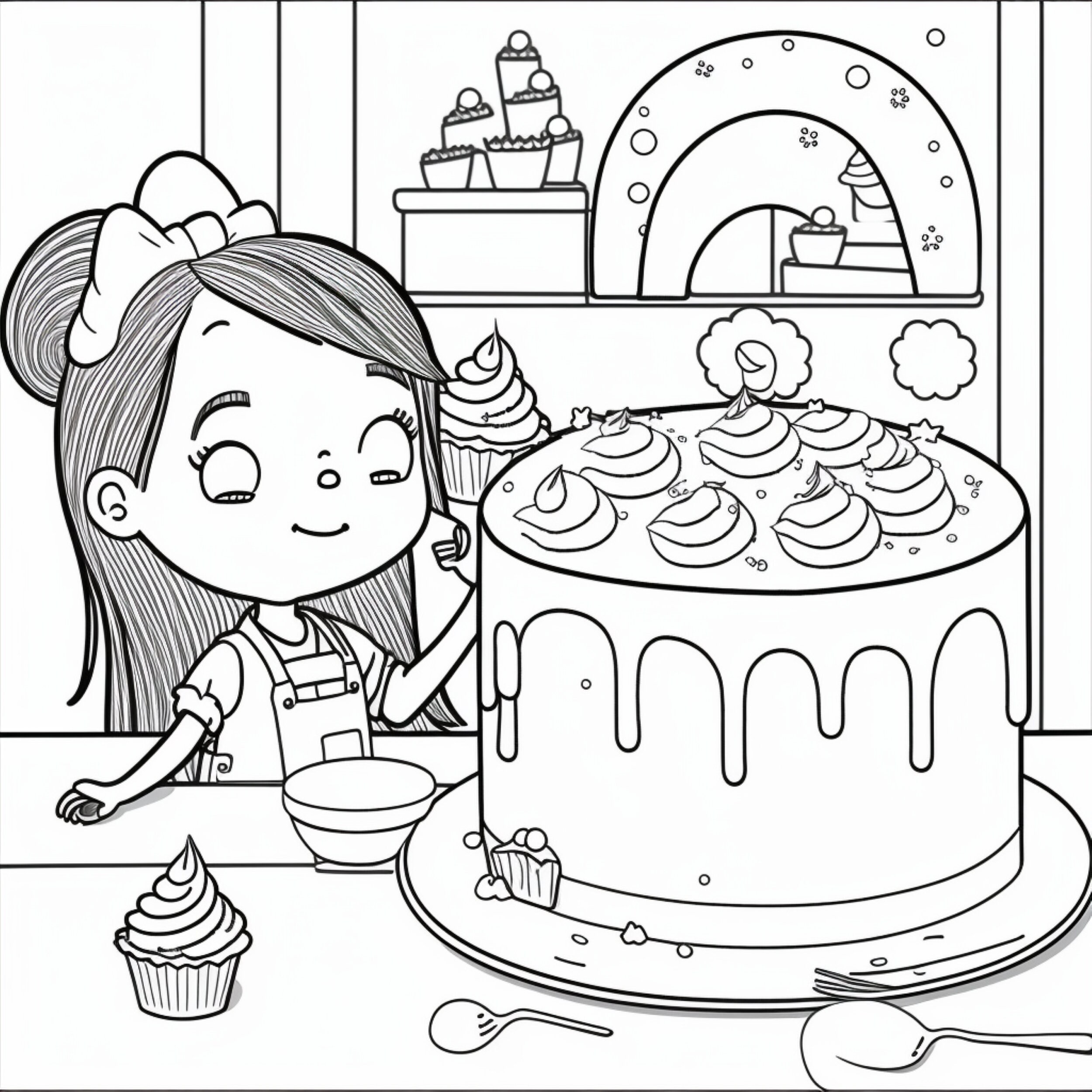 Cooking 3- Coloring Pages (5) - Etsy