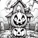 Halloween 10 Coloring Pages 5 - Etsy