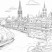 Cities 1- Coloring Pages (5) - Etsy
