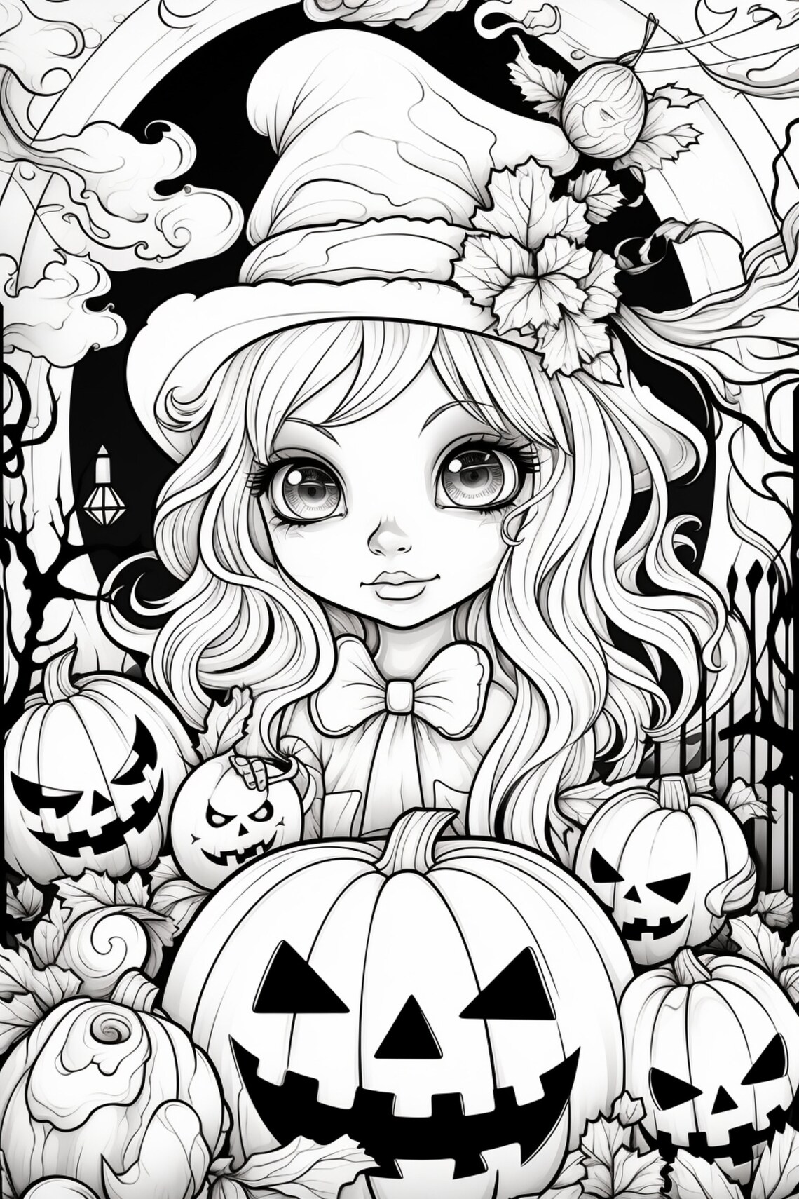 Halloween 12 Coloring Pages 5 - Etsy