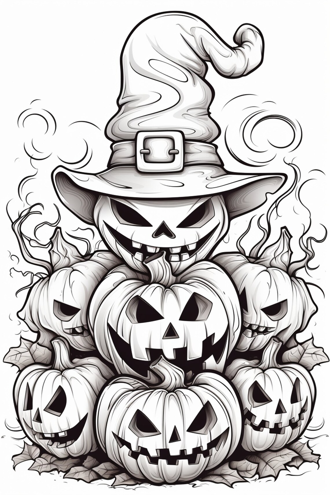 Halloween 6 Coloring Pages 5 - Etsy