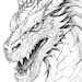 Dragon 12- Coloring Pages (5) - Etsy