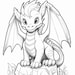 Dragon 2- Coloring Pages (5) - Etsy