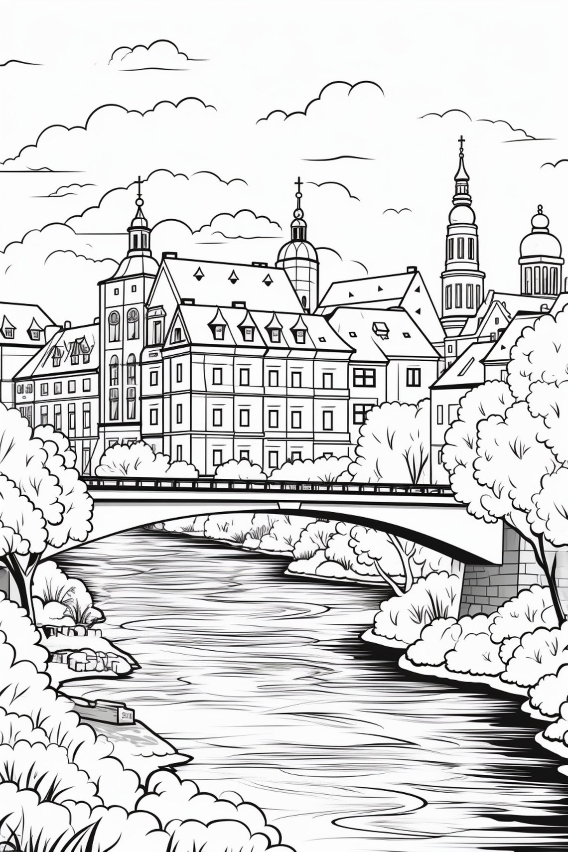 Cities 1- Coloring Pages (5) - Etsy