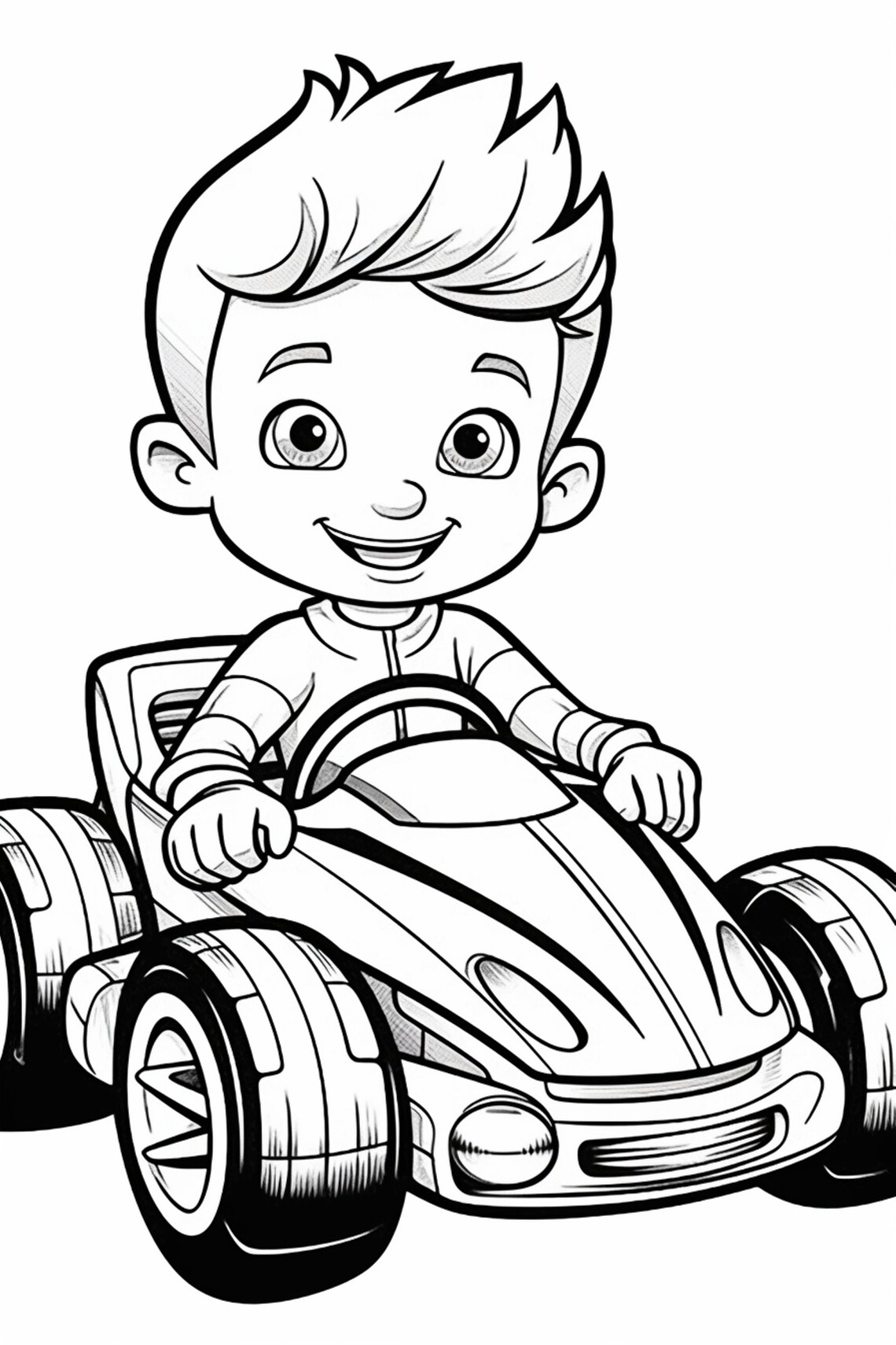 Race Car 7- Coloring Pages (5) - Etsy