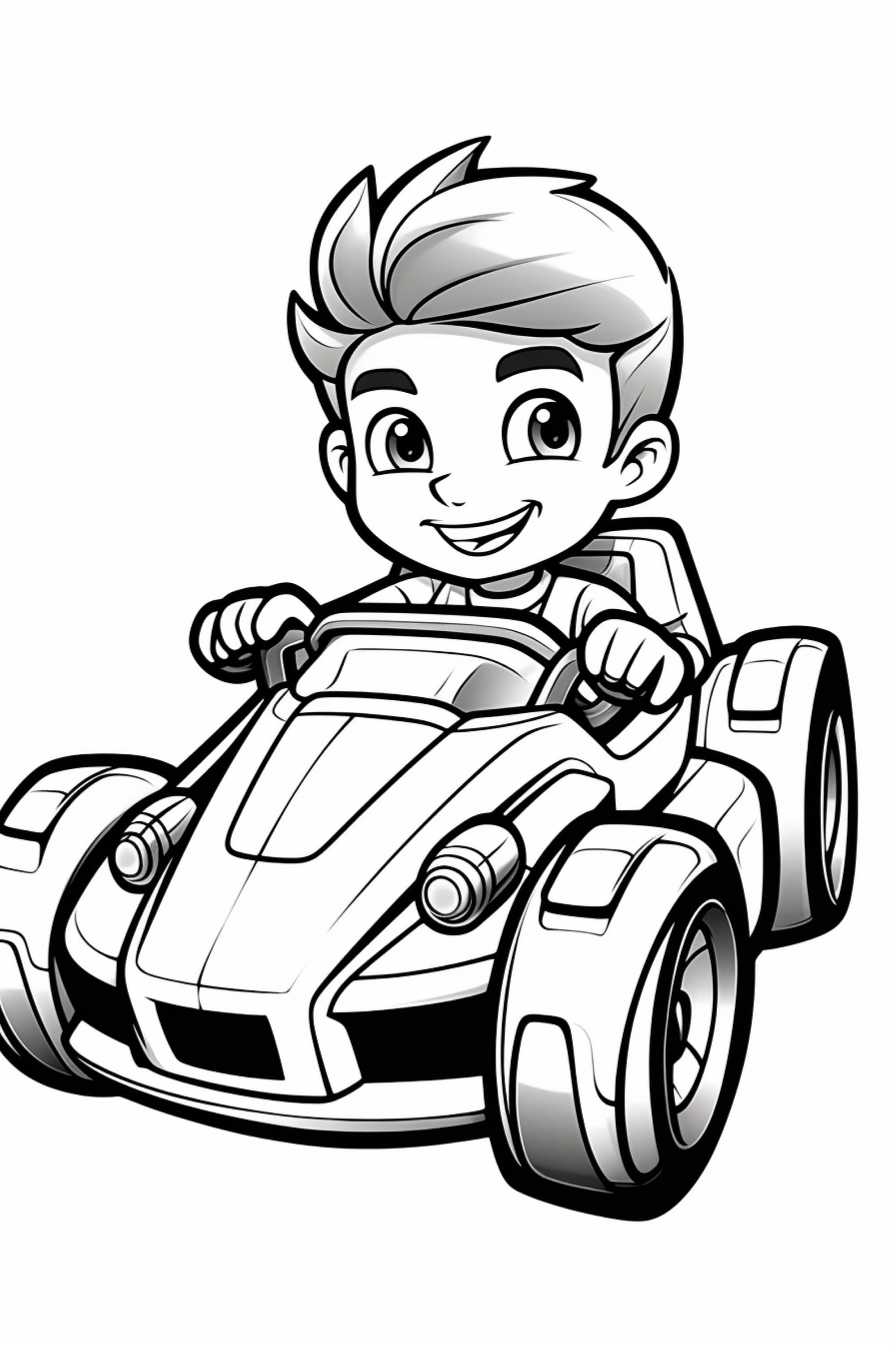 Race Car 3- Coloring Pages (5) - Etsy
