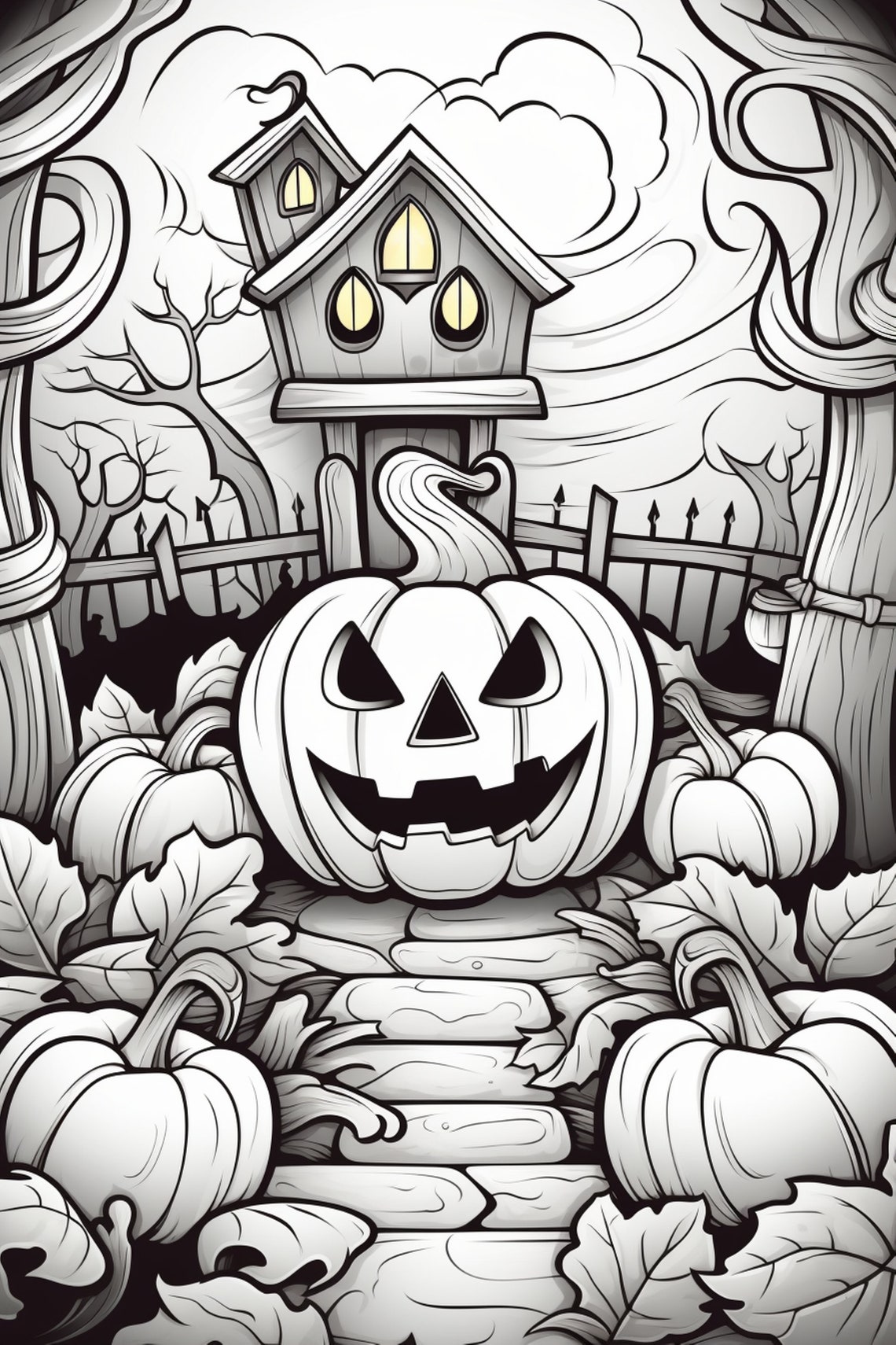 Halloween 5 Coloring Pages 5 - Etsy