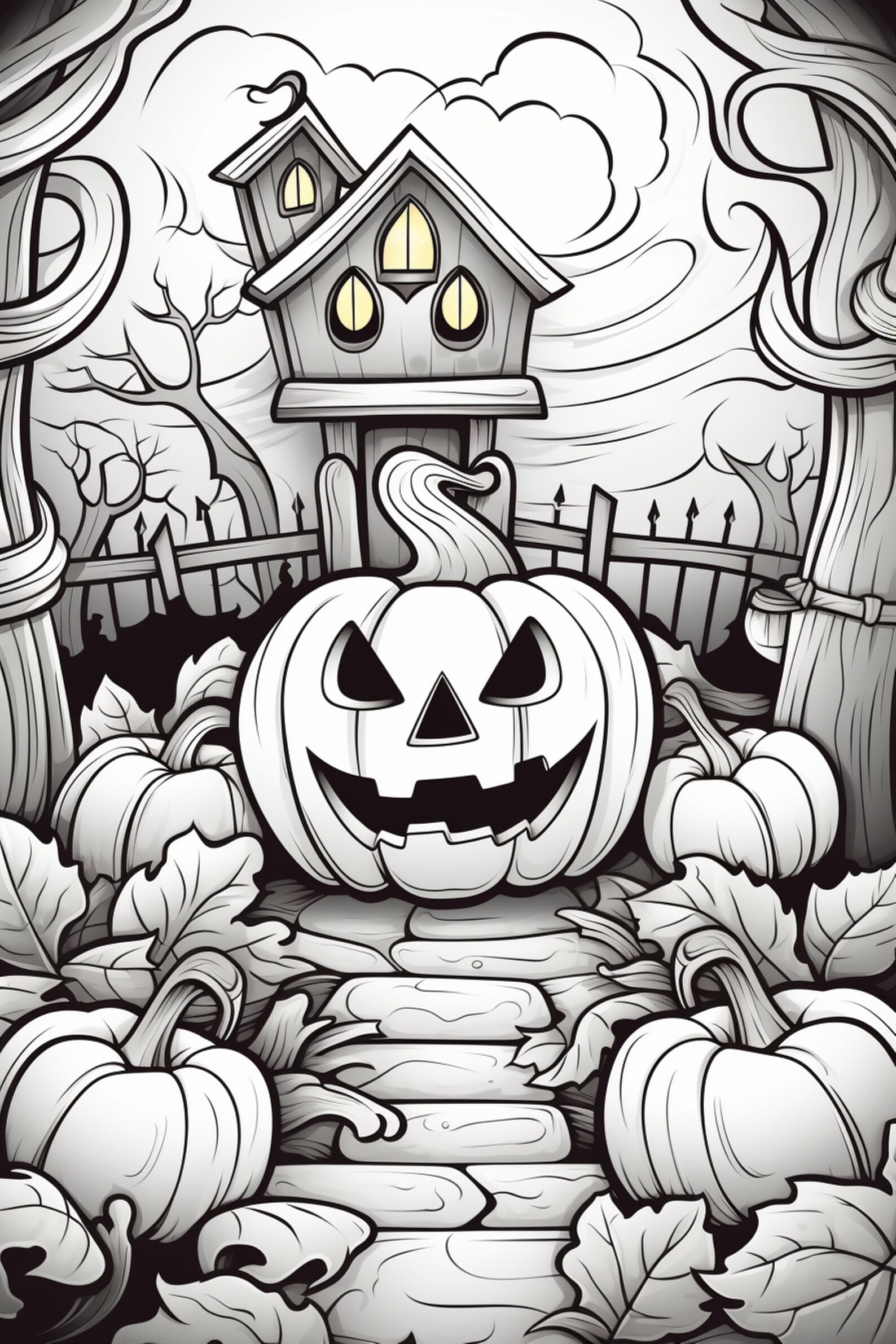 Halloween 5 Coloring Pages 5 - Etsy