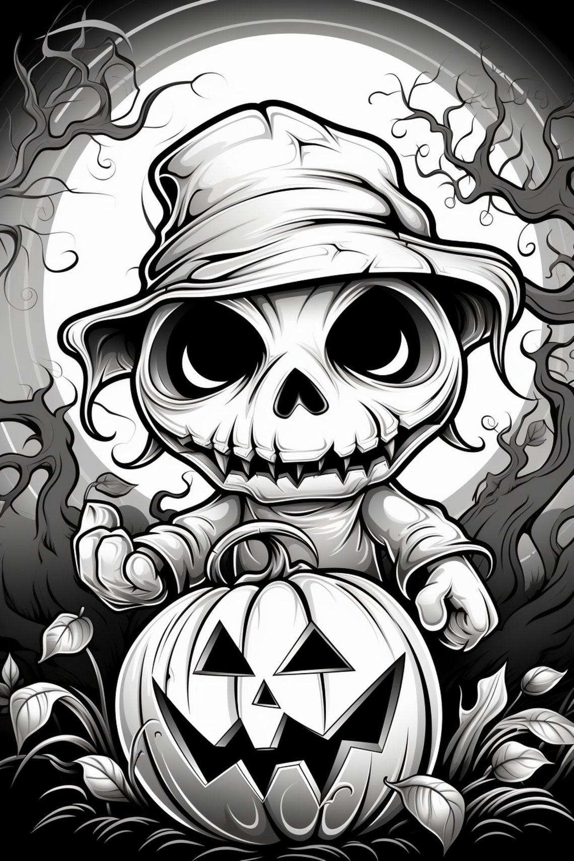 Halloween 6 Coloring Pages 5 - Etsy