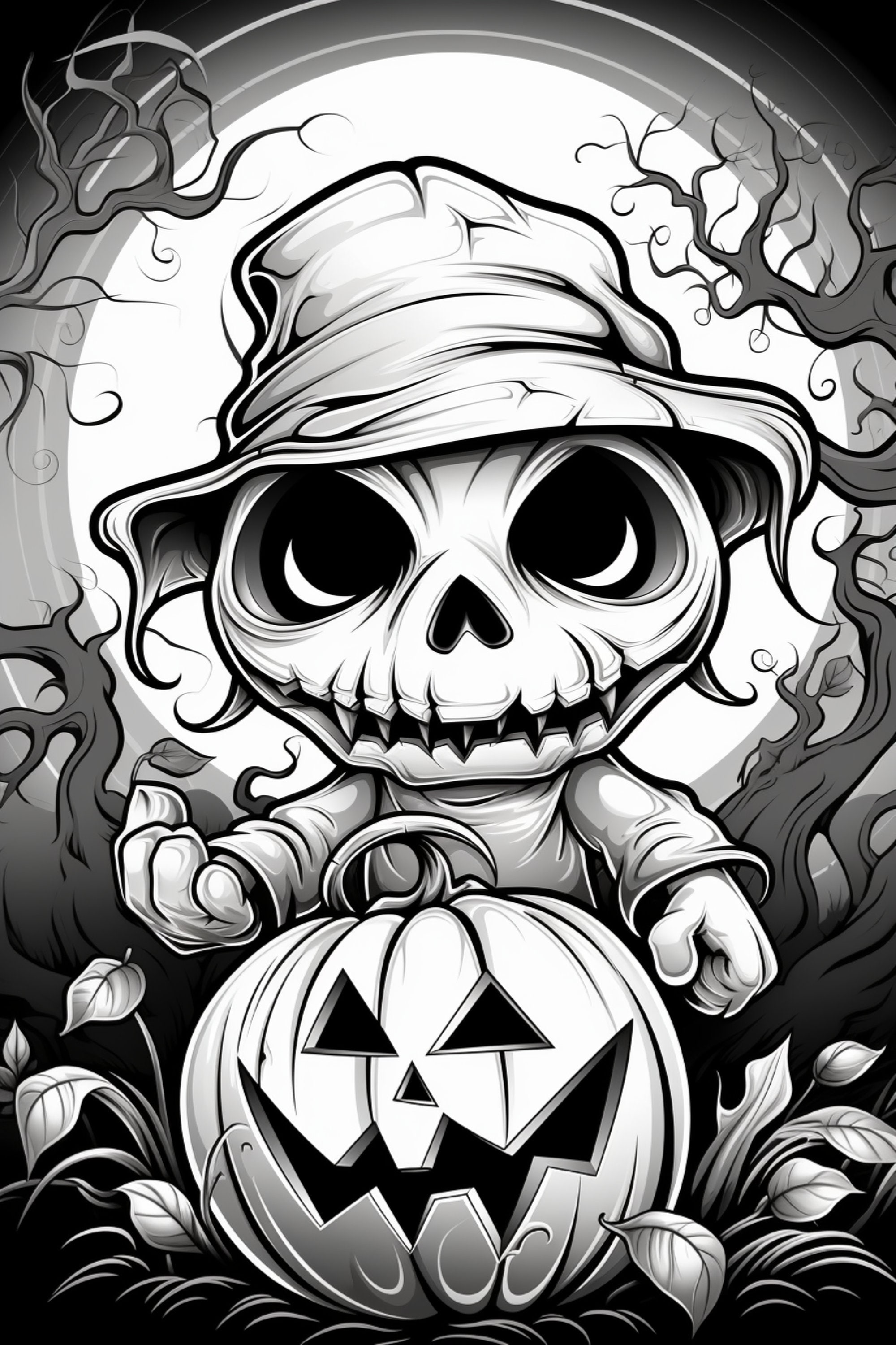 Halloween 6 Coloring Pages 5 - Etsy