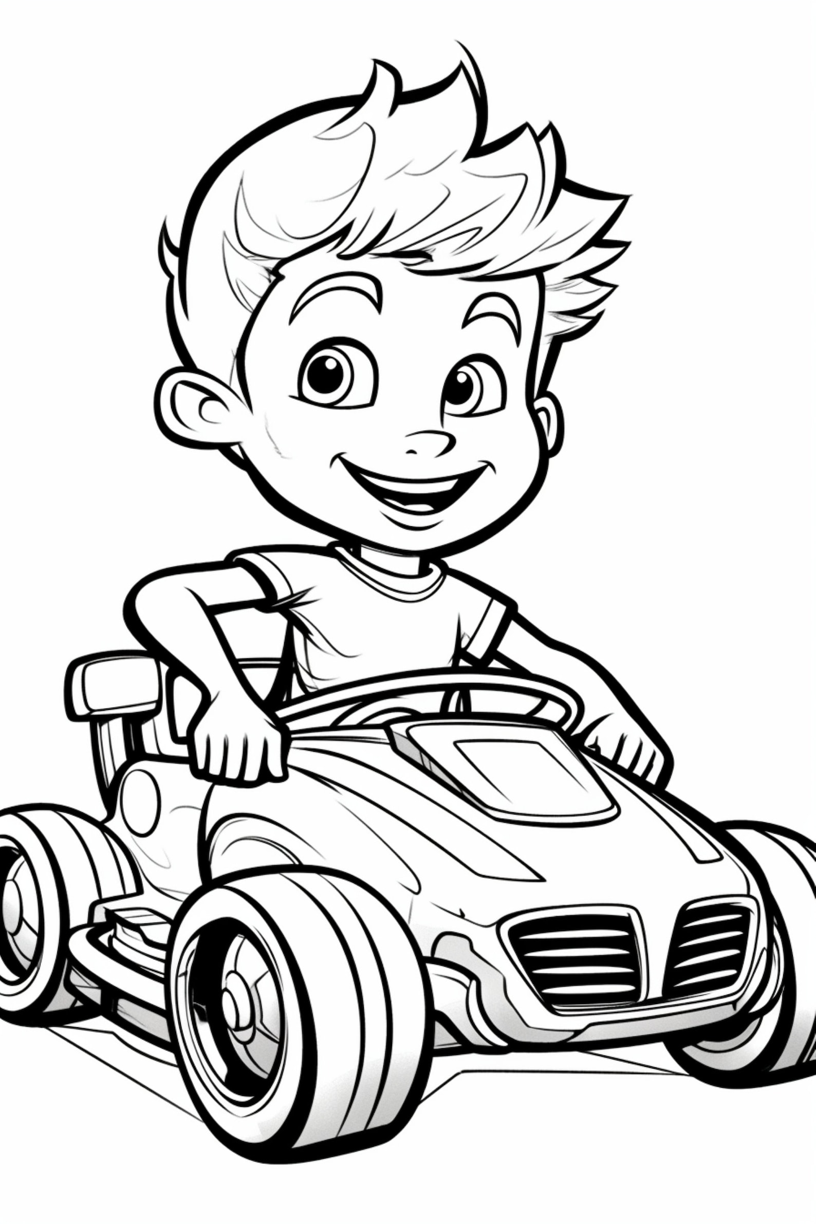 Race Car 7- Coloring Pages (5) - Etsy