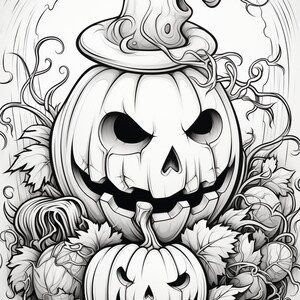 Halloween 6 Coloring Pages 5 - Etsy