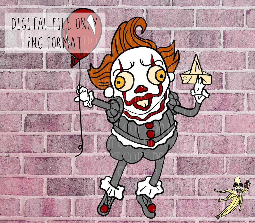 Floating Clown Sublimation Design Downloads PNG File Graphic Design - Etsy