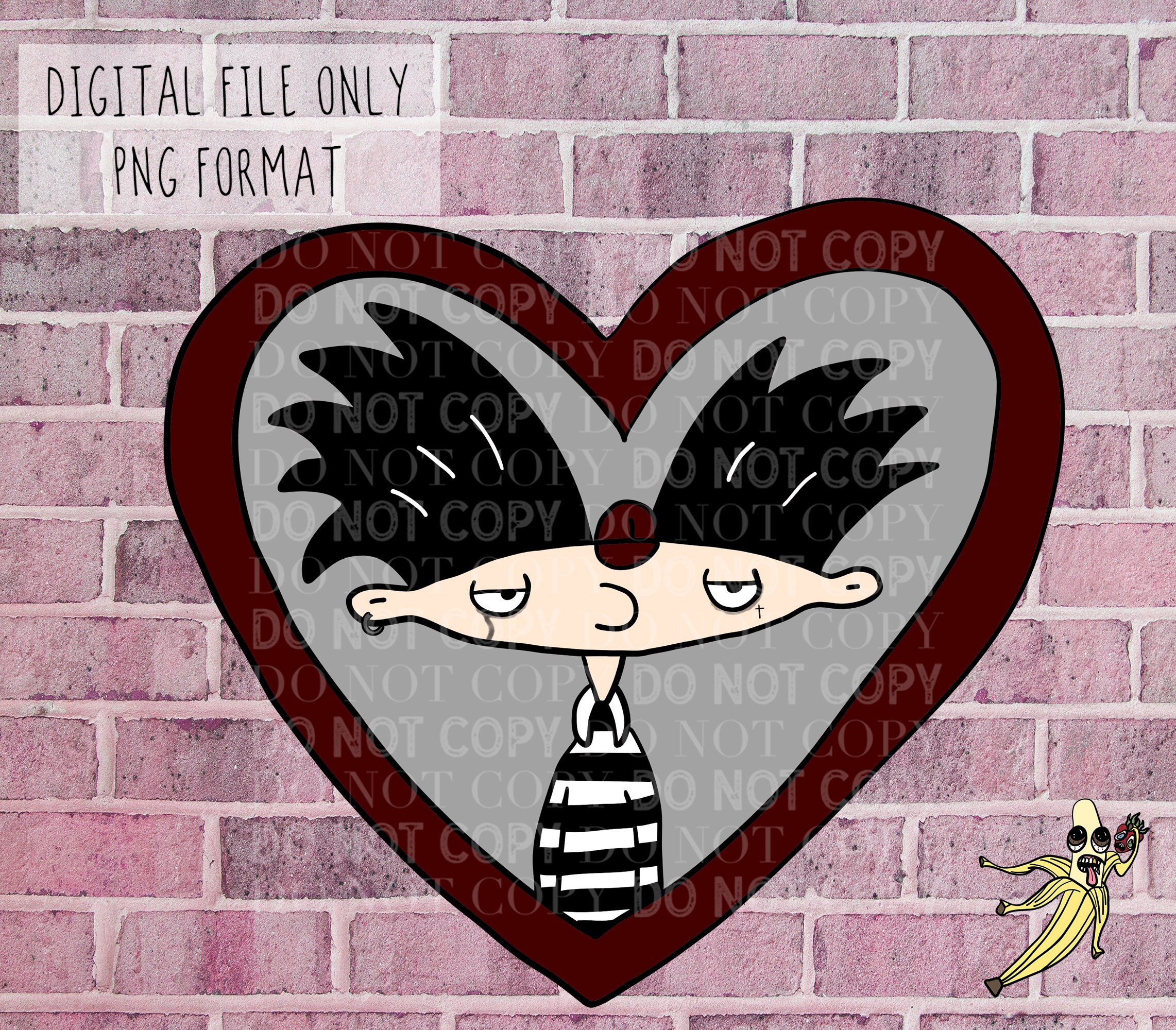 Emo Football Head Boy Sublimation Design Downloads PNG File Graphic ...