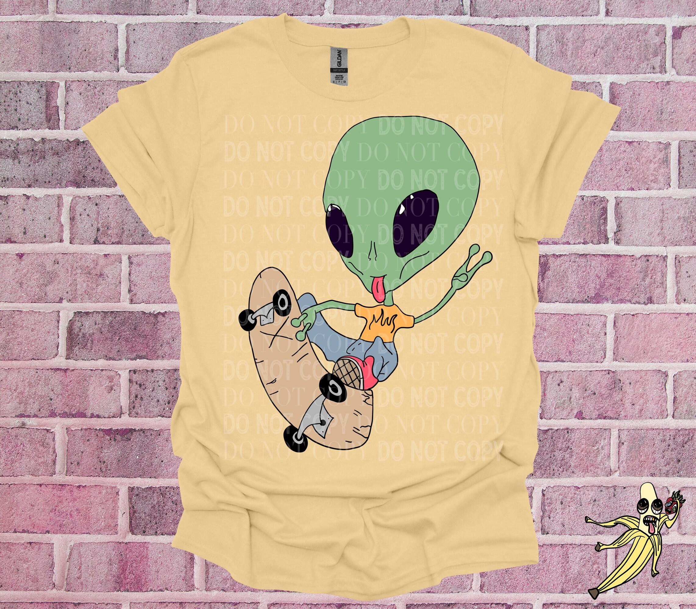 Alien Skater Sublimation Design Downloads PNG File Graphic Design - Etsy