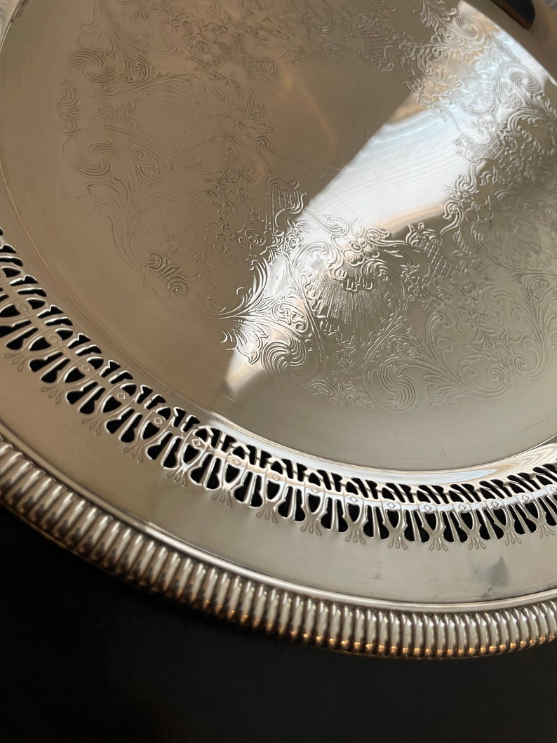 Vintage International Silver (high Quality) Tray or Platter. Round 12 1 ...