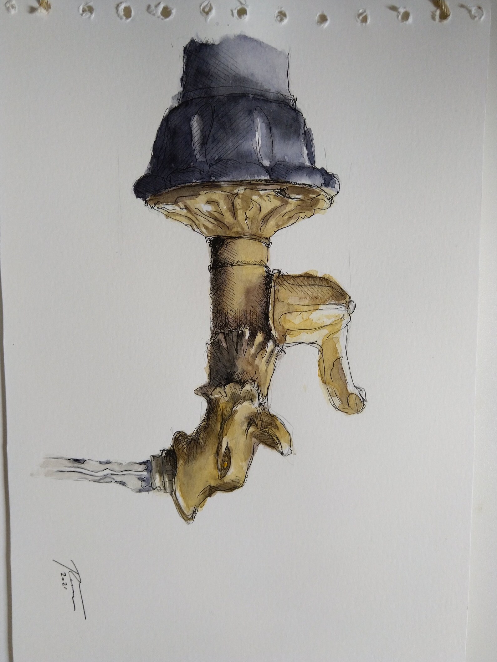 Custom 'pen & Colour' Sketch Style Painting - Etsy UK