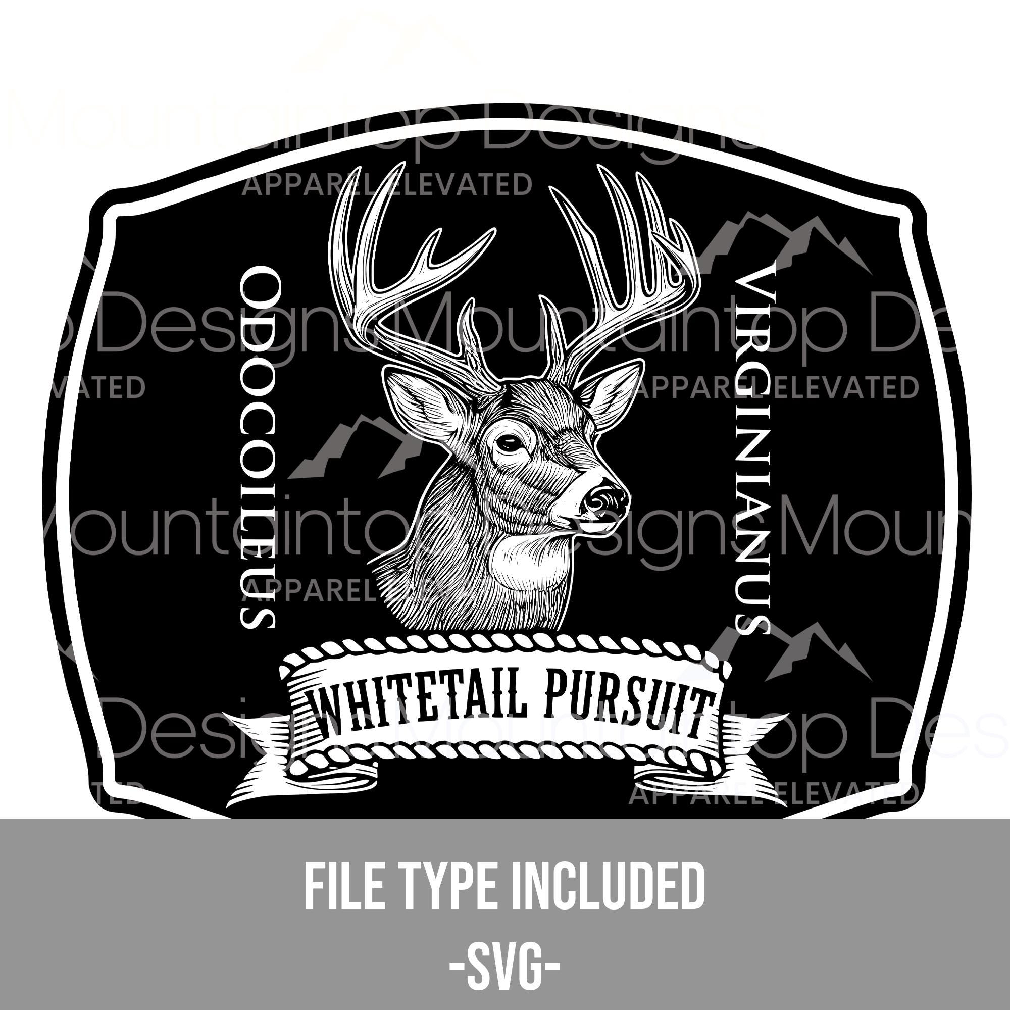 Whitetail Pursuit SVG - Etsy