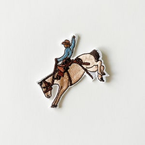 Bucking Bronco Patch Embroidered Iron-on Patch Southern Outlaw Country ...