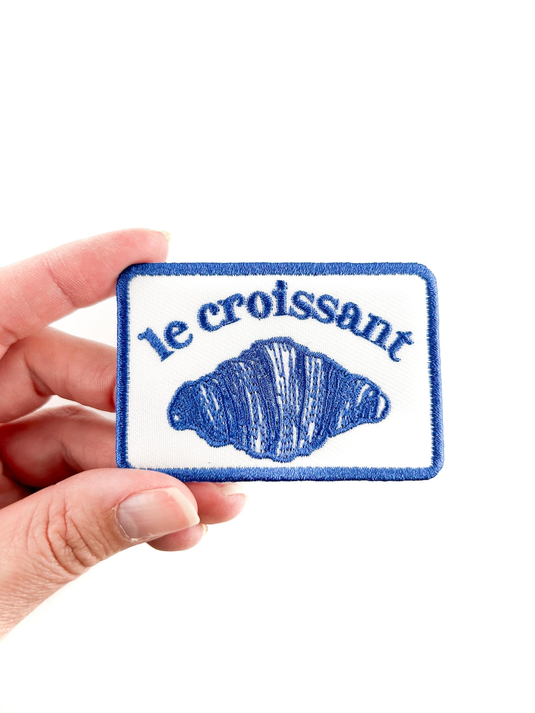 Le Croissant Embroidered Iron-on Patch Food Lover, Food Lover, Chef, Cooking, Kitchen, Bakery ...
