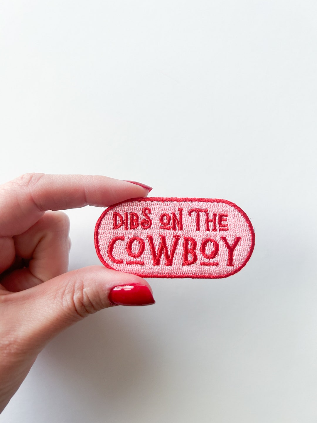 Dibs on the Cowboy Patch Embroidered Iron-on Patch Southern Outlaw ...