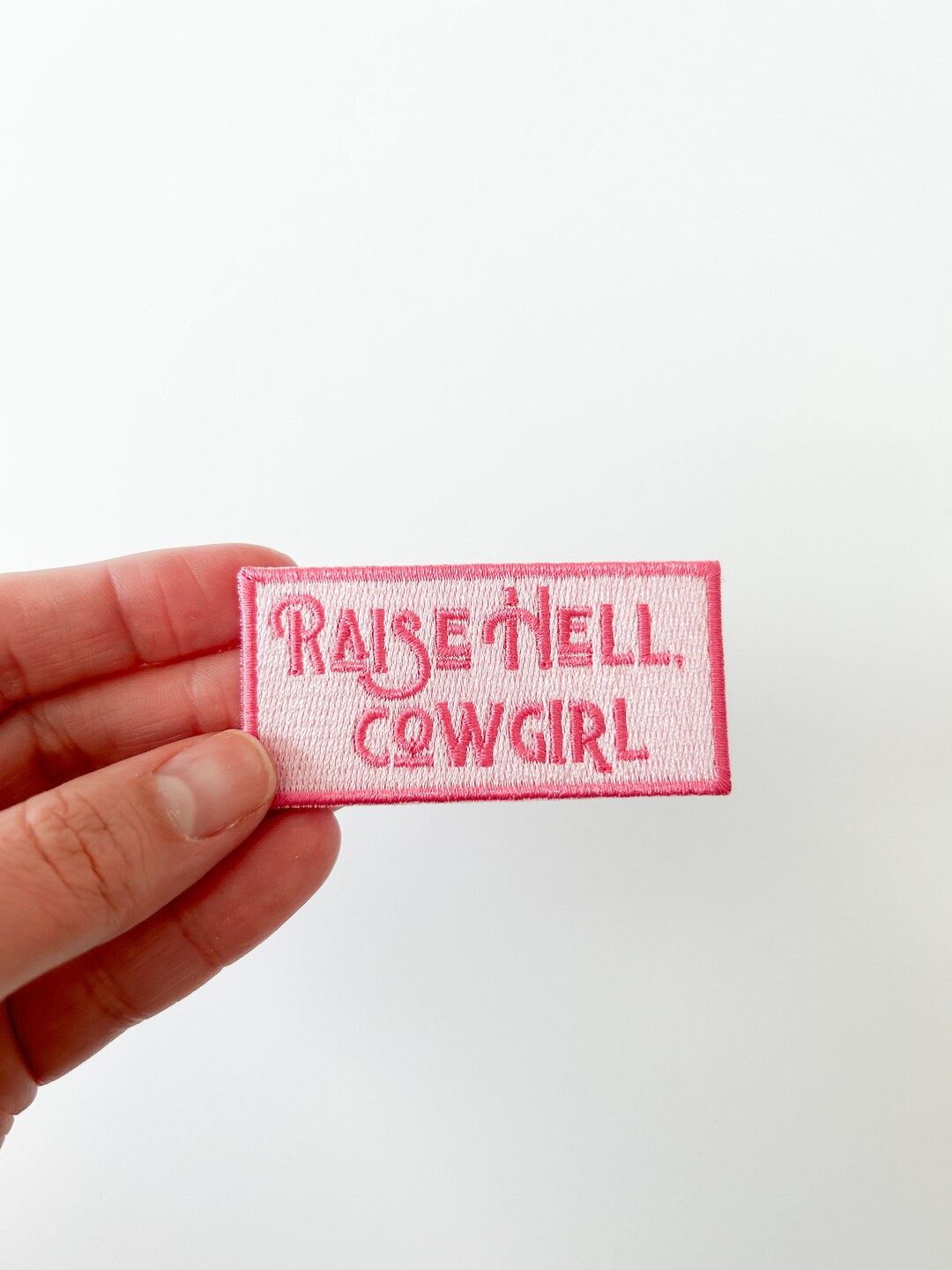 Raise Hell Cowgirl Patch Embroidered Iron-on Patch Southern Outlaw Country Charm, Cowboy Patch ...