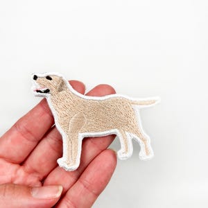 Yellow Labrador Embroidered Iron on Patch | Dog Patch for Hats ...