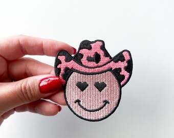 Cowgirl Boot Turquoise Patch Embroidered Iron-on Patch Southern Outlaw ...