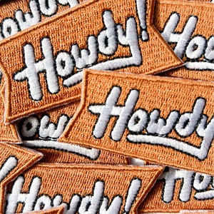 Howdy Embroidered Patch Iron-on Patch Texas Patch for Hats, Bags and ...