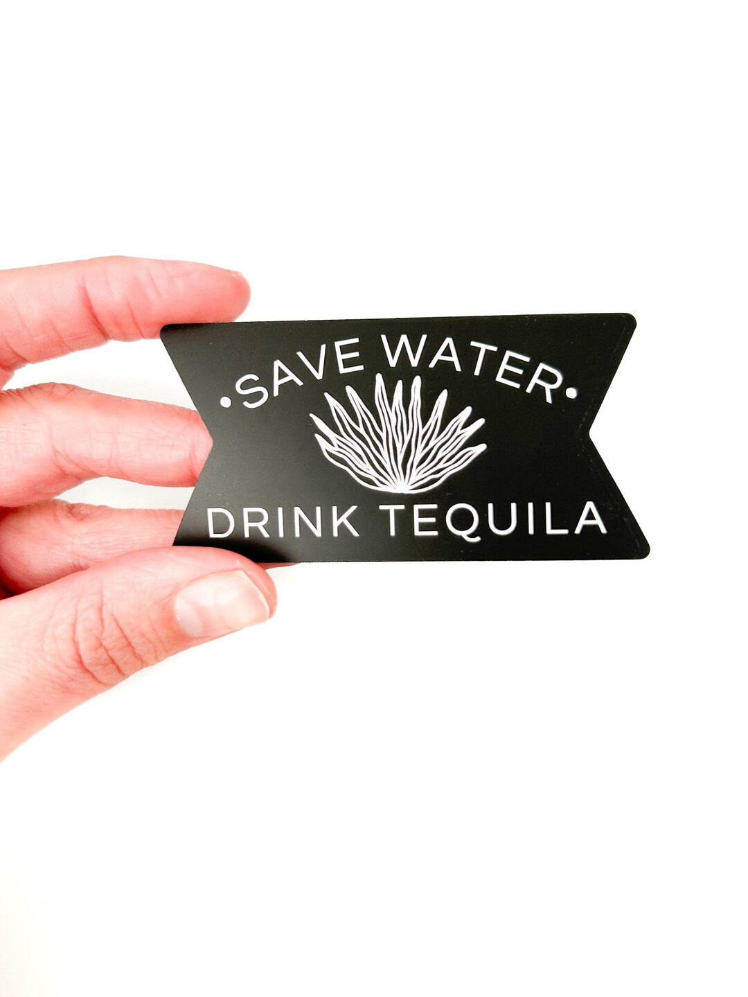 Save Water Drink Tequila Sticker | Black & White Agave Decal | Funny ...