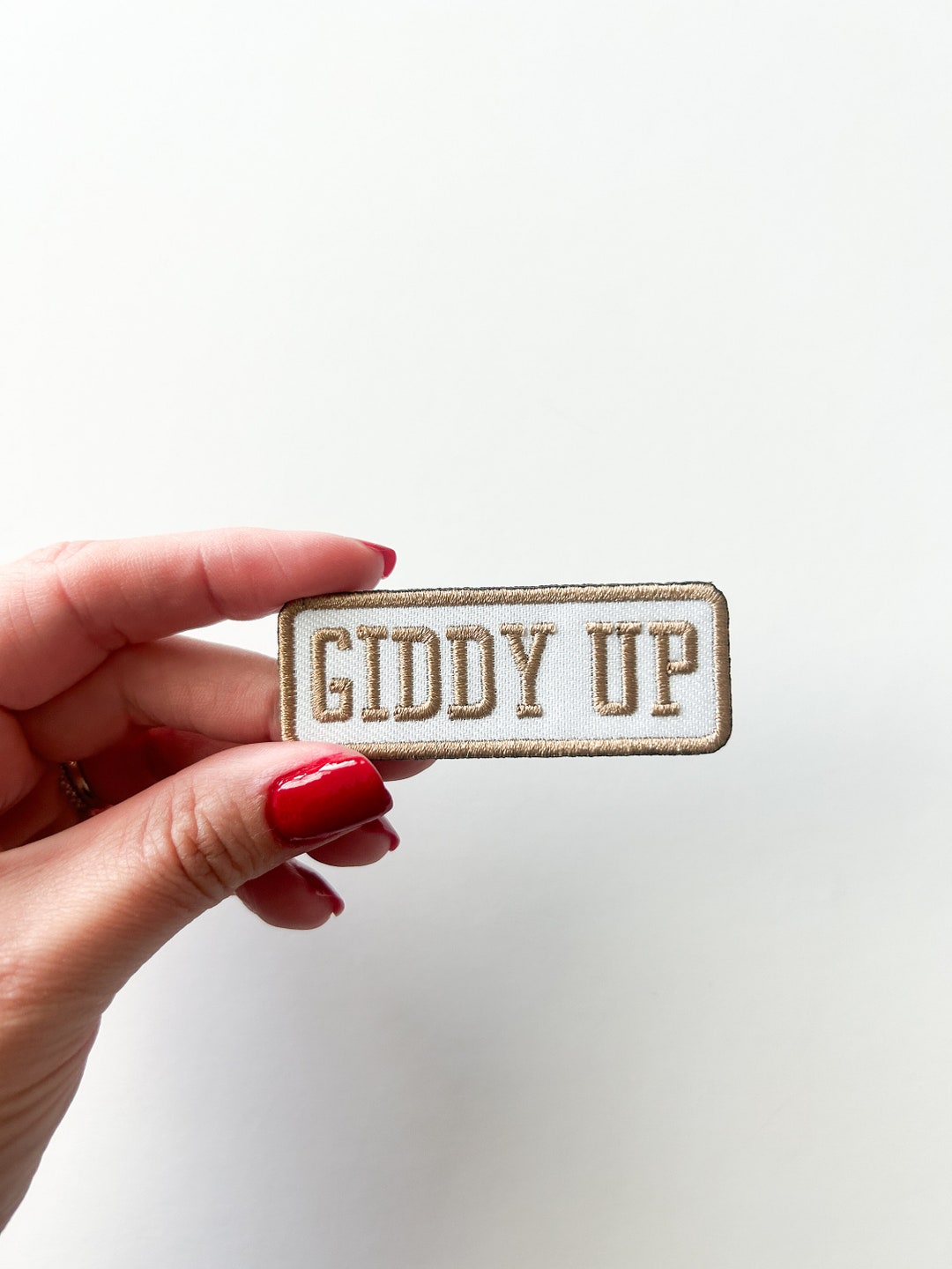 Giddy up Patch Embroidered Iron-on Patch Southern Outlaw Country Charm, Cowboy Patch ...