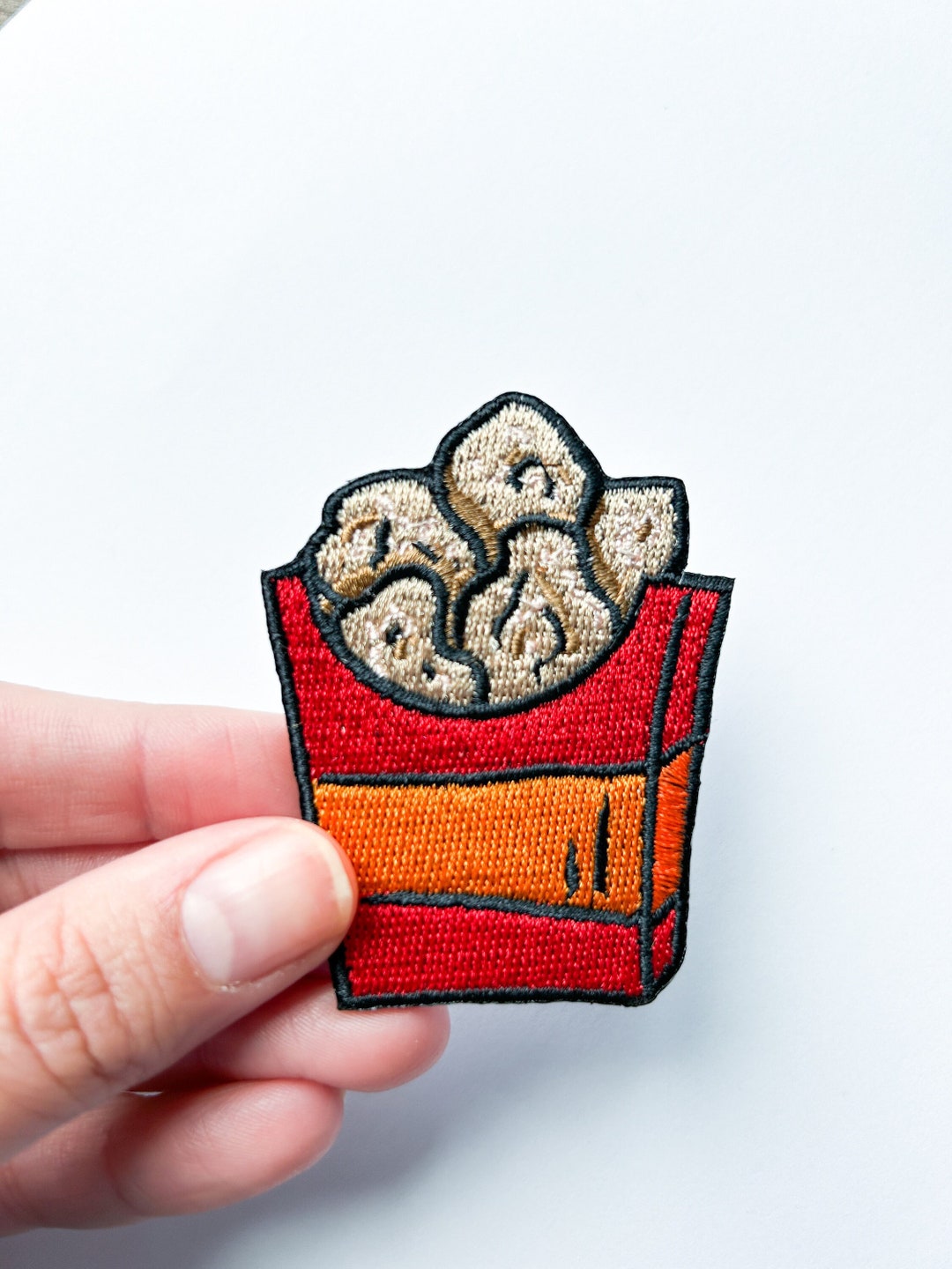 Chicken Nugget Patch Iron on Patch Embroidered Patch Hat Patch Clothing ...