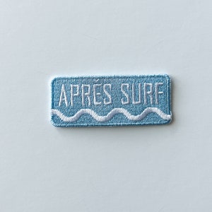 Apres Surf Embroidered Iron on Patch for Clothing, Hats and Bags ...