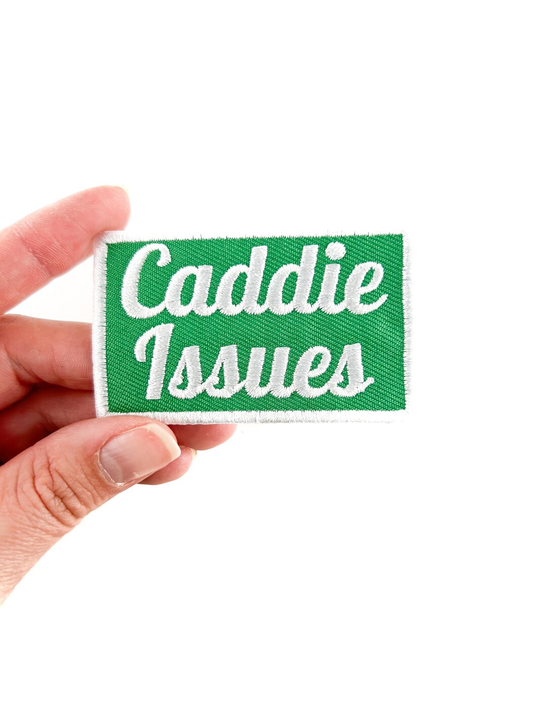 Caddie Issues Iron-on Patch Embroidered Patch for Hat, Clothing or Bag ...