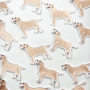 Yellow Labrador Embroidered Iron on Patch | Dog Patch for Hats ...