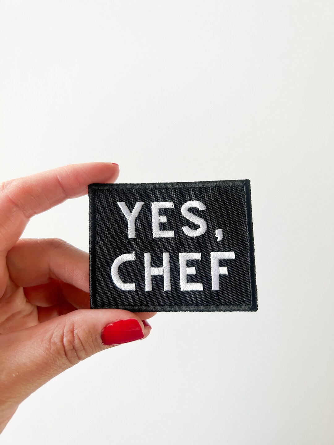 Yes Chef Black Iron-on Sew-on Patch | Hats, Clothing and Bags, Trucker ...