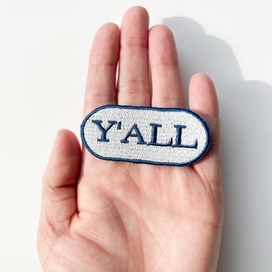 Y'all Embroidered Iron-on Patch Embroidered Patch for Hats, Clothing ...