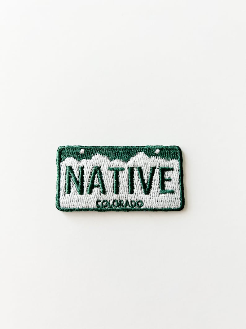 Colorado Native License Plate Iron-on Patch - Ski Patch, Snowboard ...