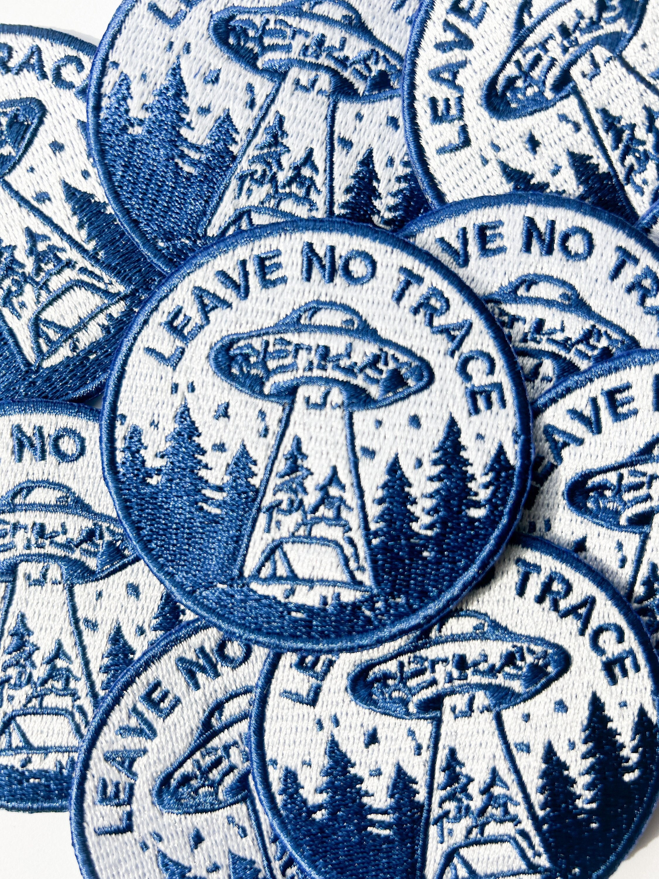 Leave No Trace UFO Patch Embroidered Camping UFO Iron-on Patch - Etsy