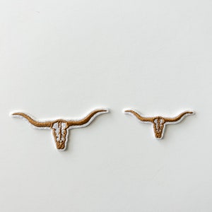 Longhorn Embroidered Iron on Patch for Hats, Clothing and Bags Trucker Hat Patch | Texas, Austin ...