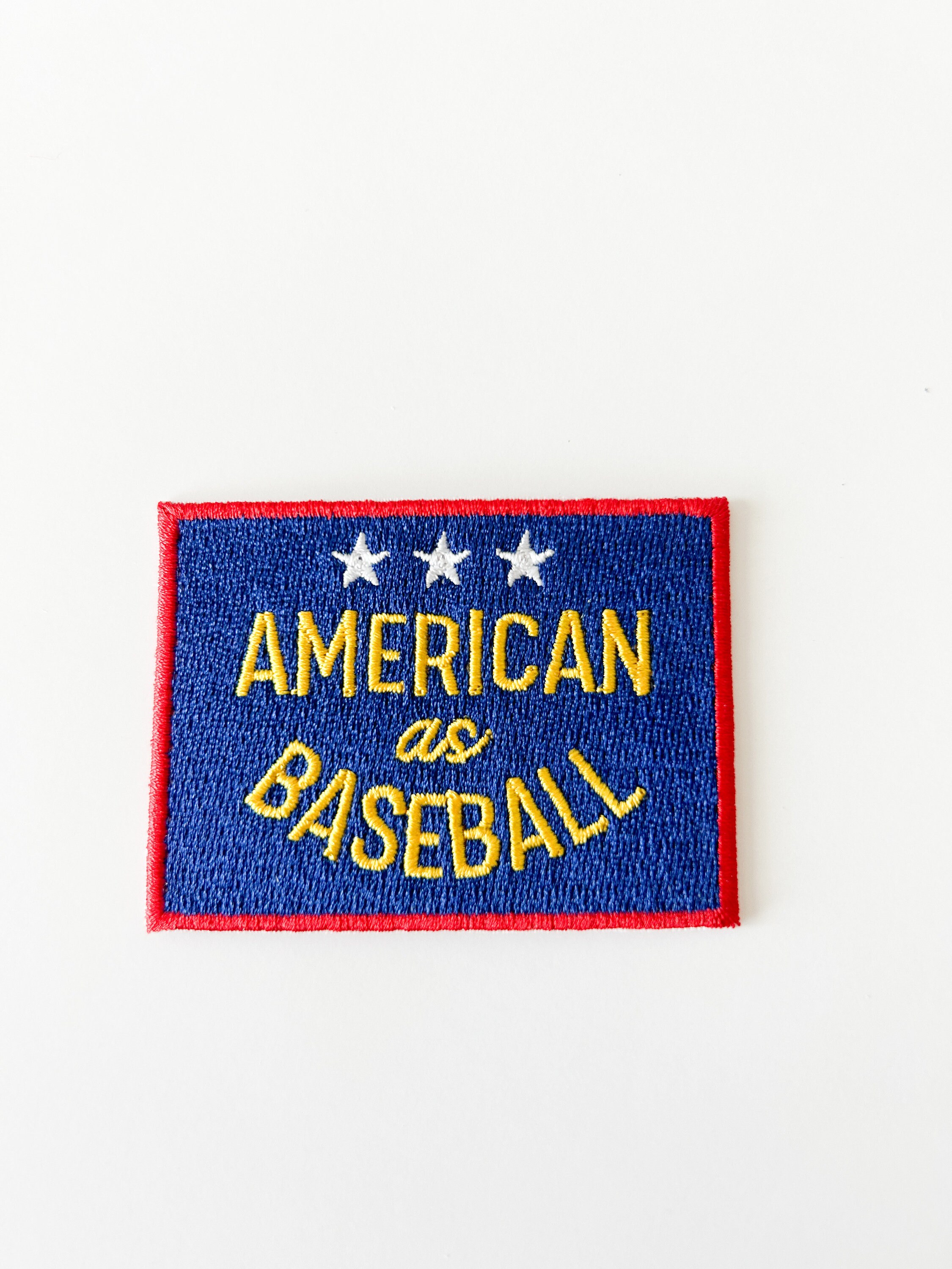 American as Baseball Iron-on Patch Embroidered Patch for Hat, Clothing ...