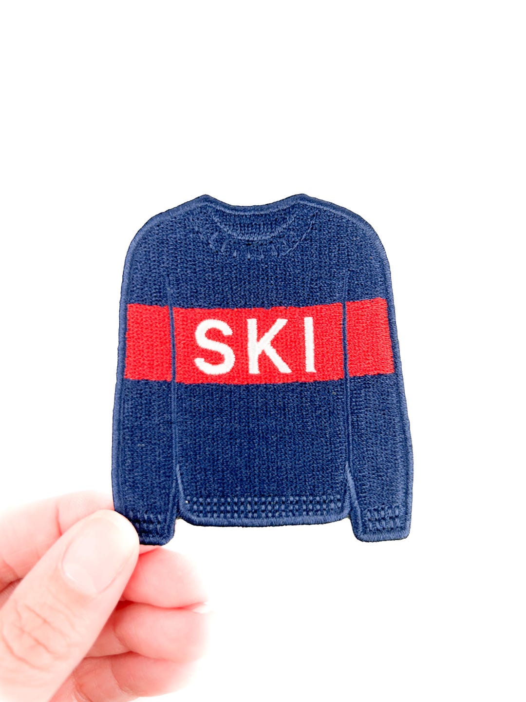 Ski Sweater Patch | Winter Sports Embroidered Iron on Patch | Skiing ...
