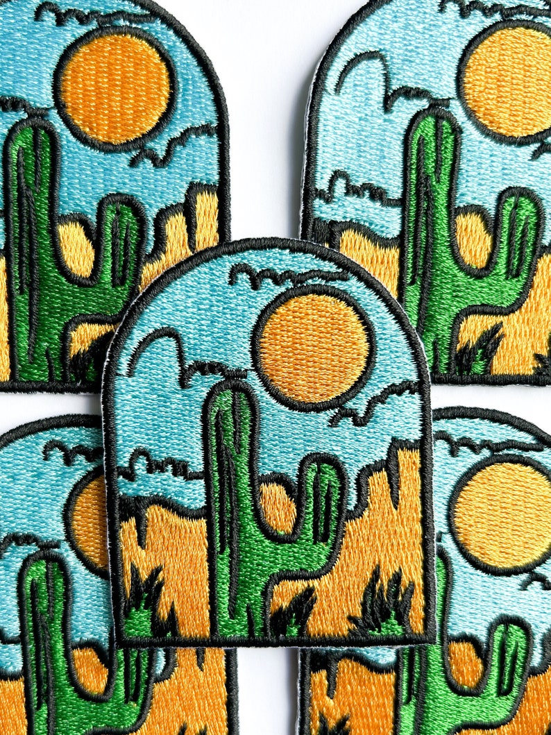 Embroidered Cactus Saguaro National Park Iron on Sew on Patch - Etsy