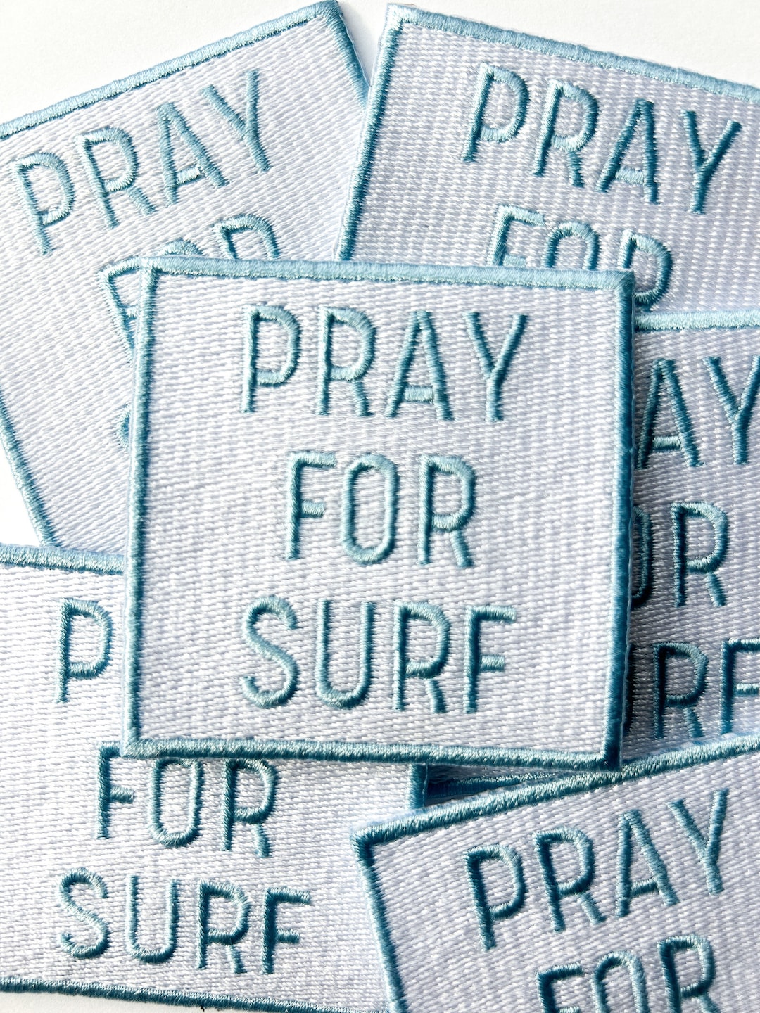 Embroidered Pray for Surf Iron on Sew on Patch | Hats, Clothing and Bag ...