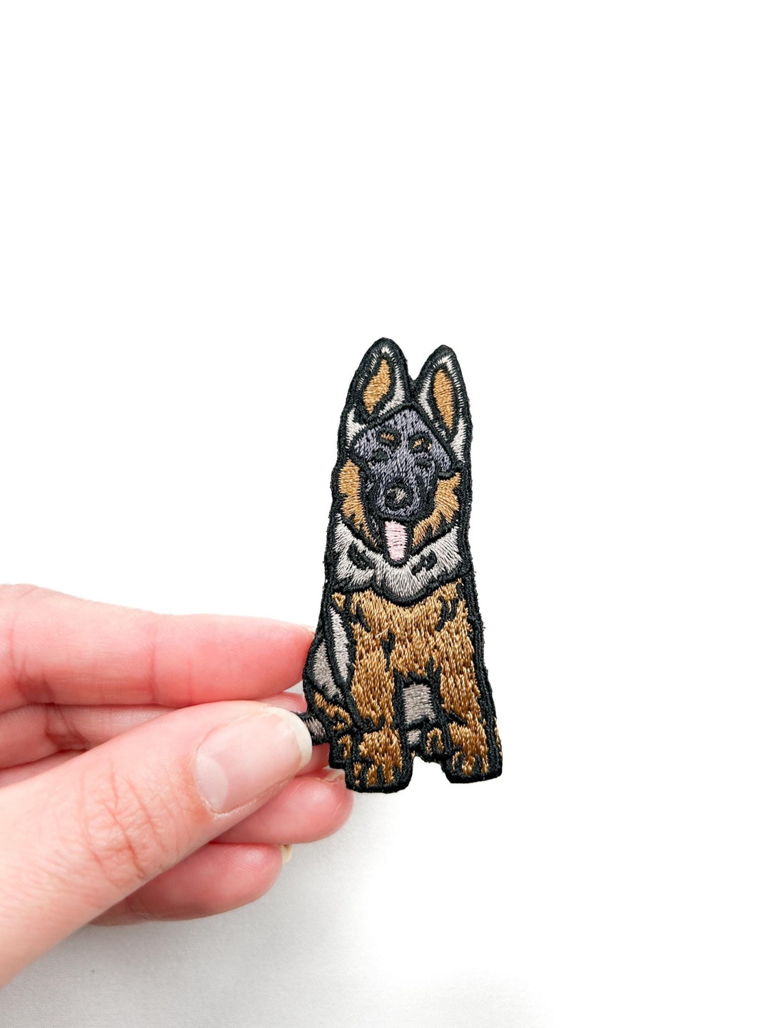 German Shepherd Embroidered Iron on Patch | Dog Patch for Hats ...