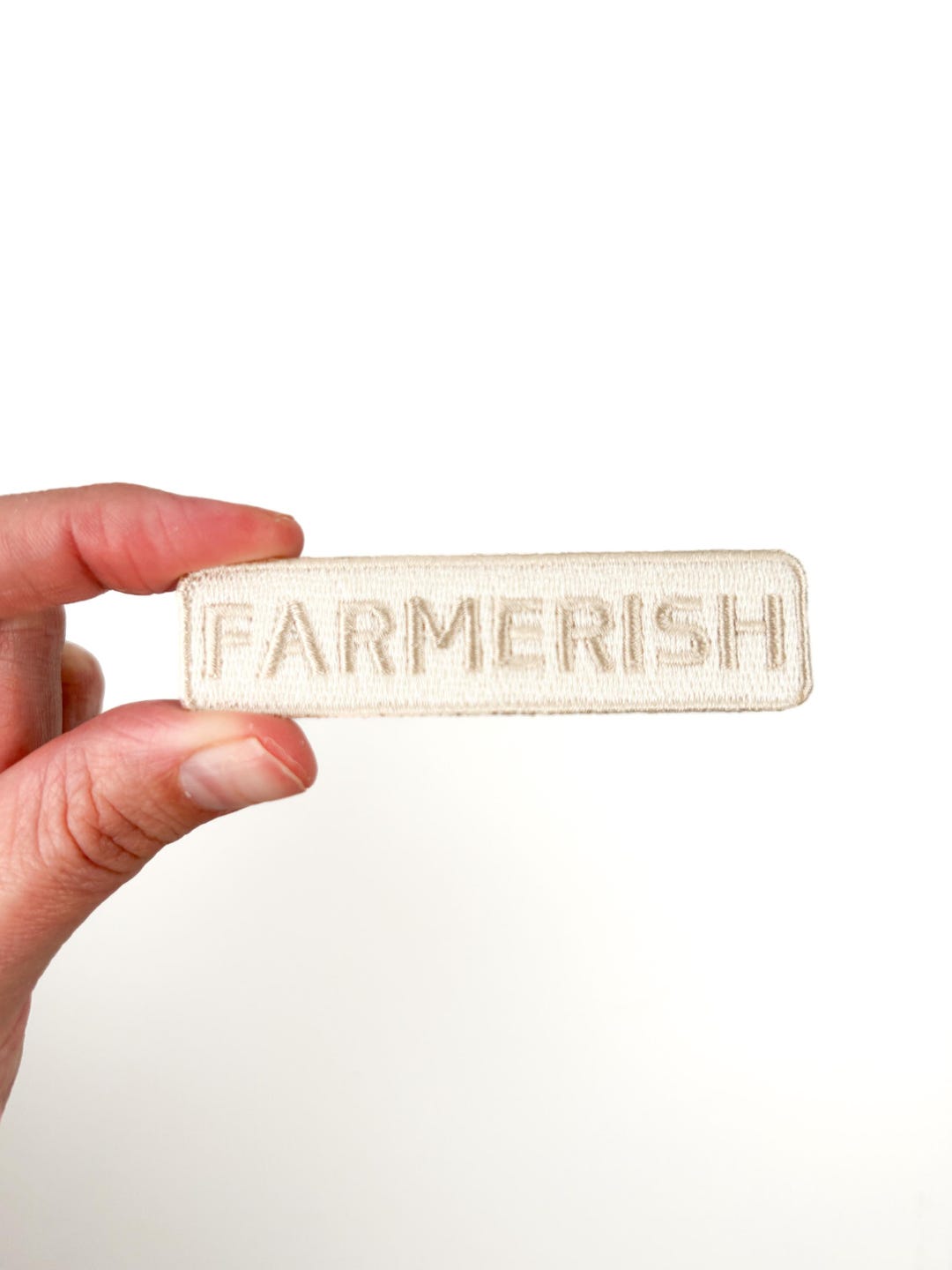 Farmerish Embroidered Iron-on Patch – Brown – Homesteader, Rustic, Farm ...