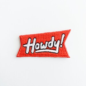 Howdy Embroidered Patch Iron-on Patch Texas Patch for Hats, Bags and ...