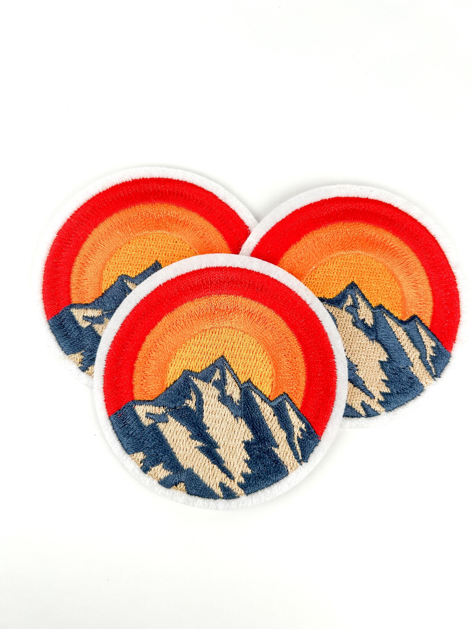 Embroidered Mountain Iron on Sew on Patch | Hats, Clothings and Bags ...