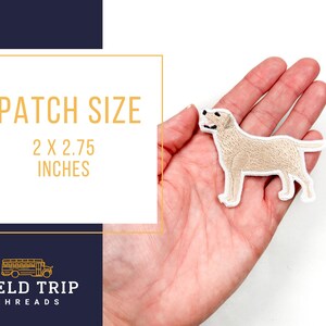 Yellow Labrador Embroidered Iron on Patch | Dog Patch for Hats ...